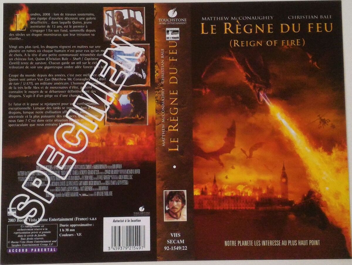 Touchstone Home Entertainment France Le Règne Du Feu 2003