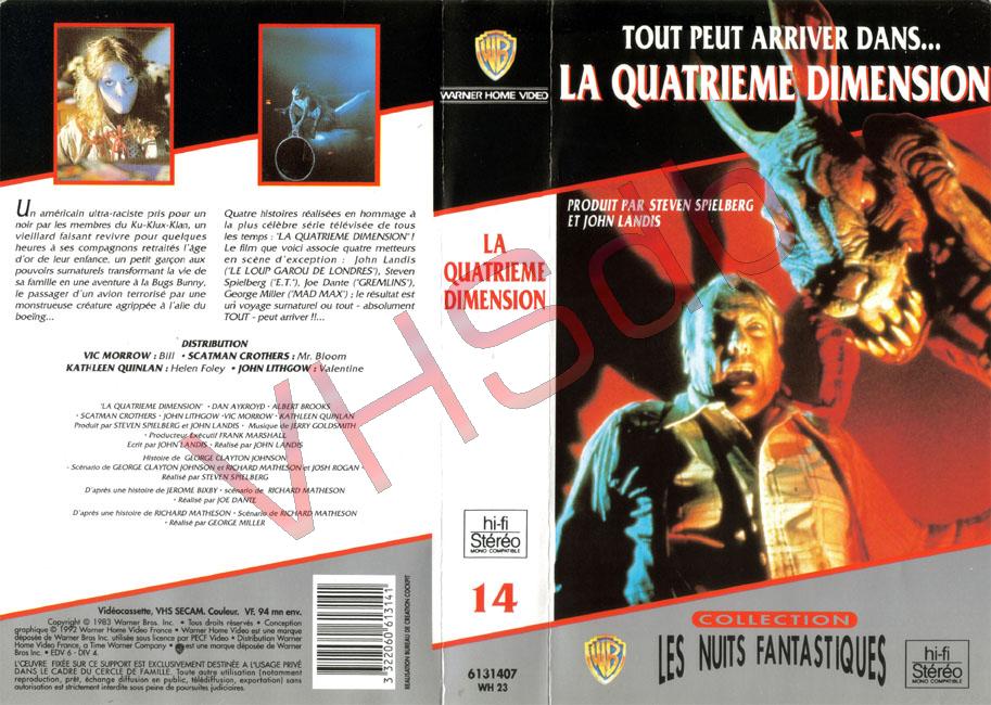 Warner Home Video France La Quatrième Dimension 1992 Vente
