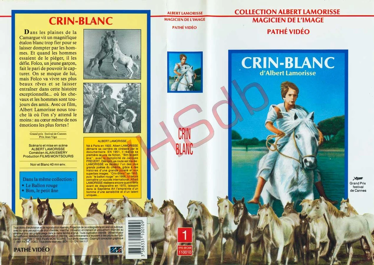 Pathé Vidéo (France) - Crin blanc (1991) (Vente) | Wiki VHS | Fandom