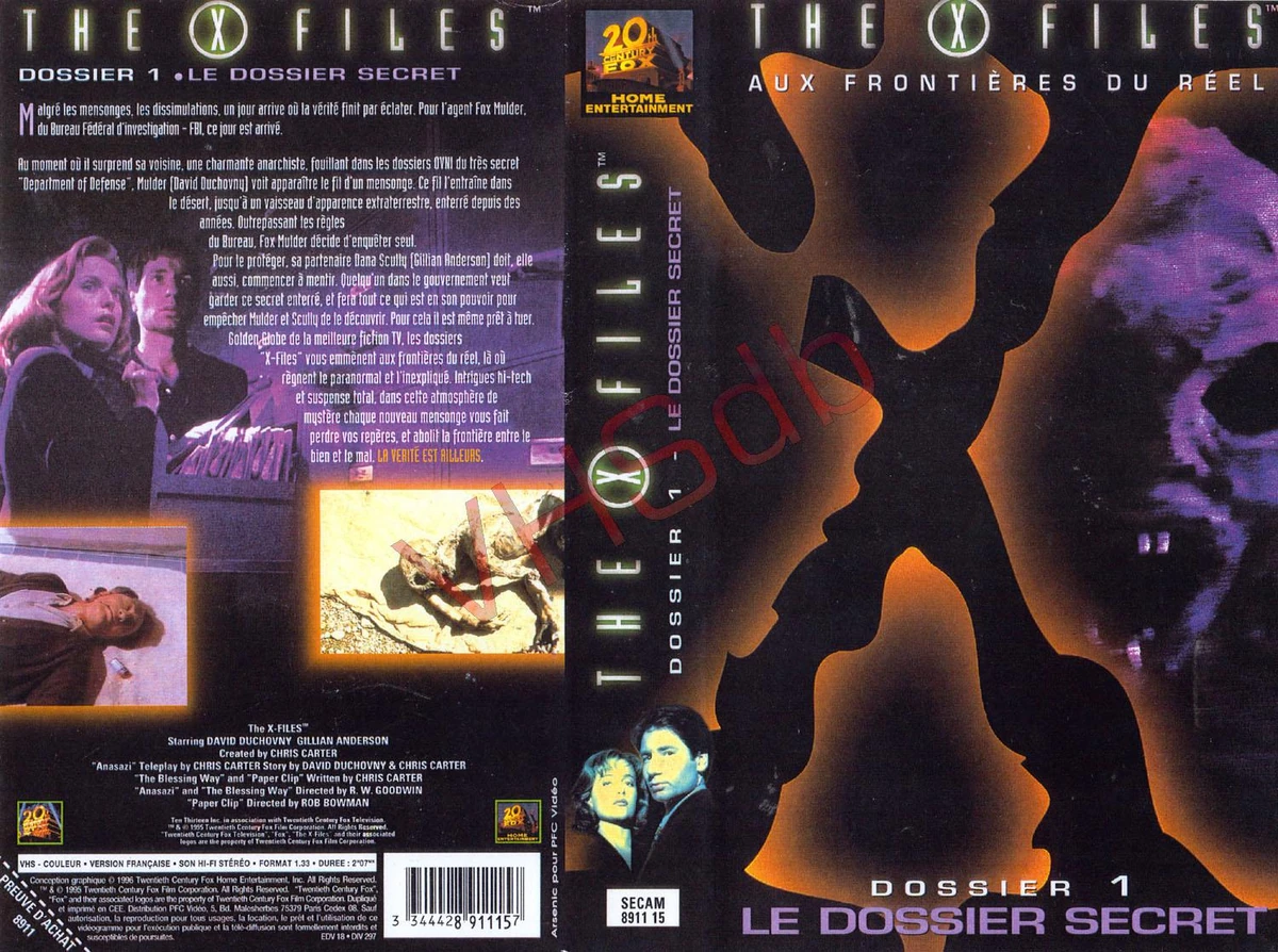 20th Century Fox (France) - The X-Files : Dossier 1 - Le dossier secret (1996) (Location) | Wiki ...