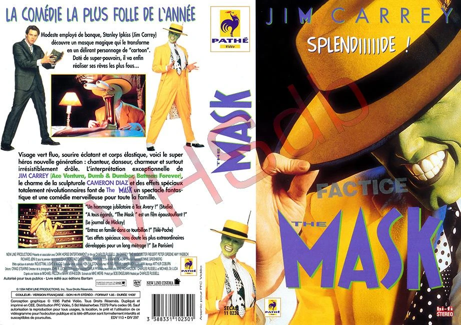 Pathé Vidéo (France) - The Mask (1995) (Location) | Wiki VHS | Fandom