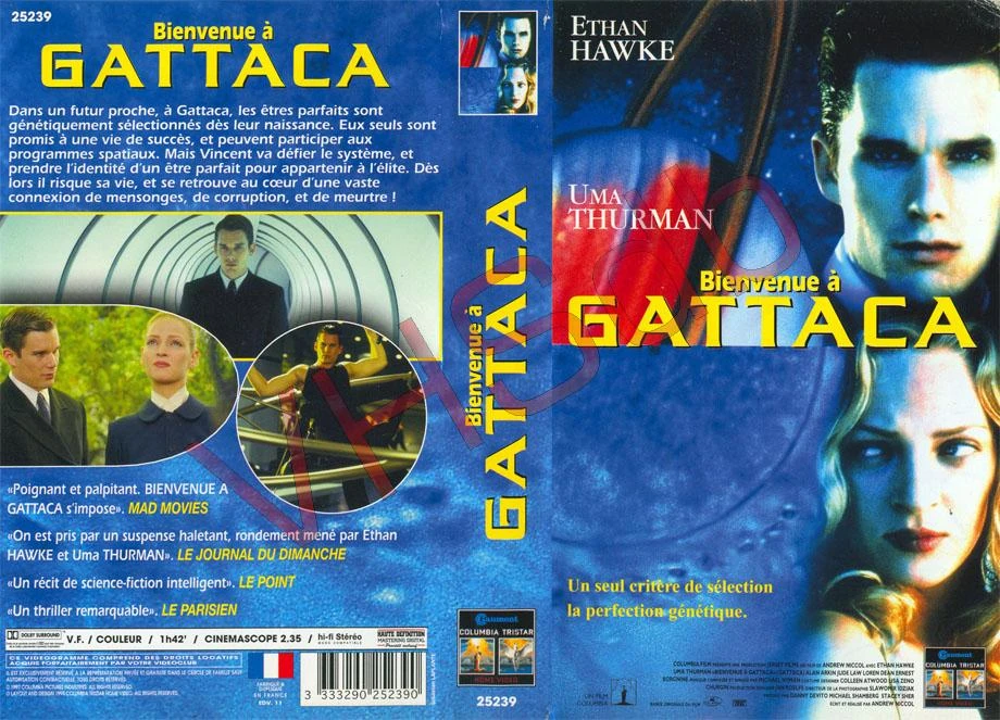 GCTHV (France) - Bienvenue à Gattaca (1998) (Location) | Wiki VHS | Fandom