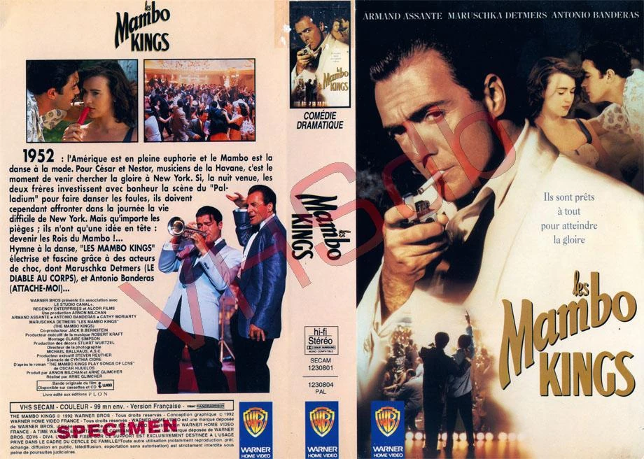 Warner Home Video (France) - Les Mambo Kings (1992) (Location) | Wiki VHS | Fandom