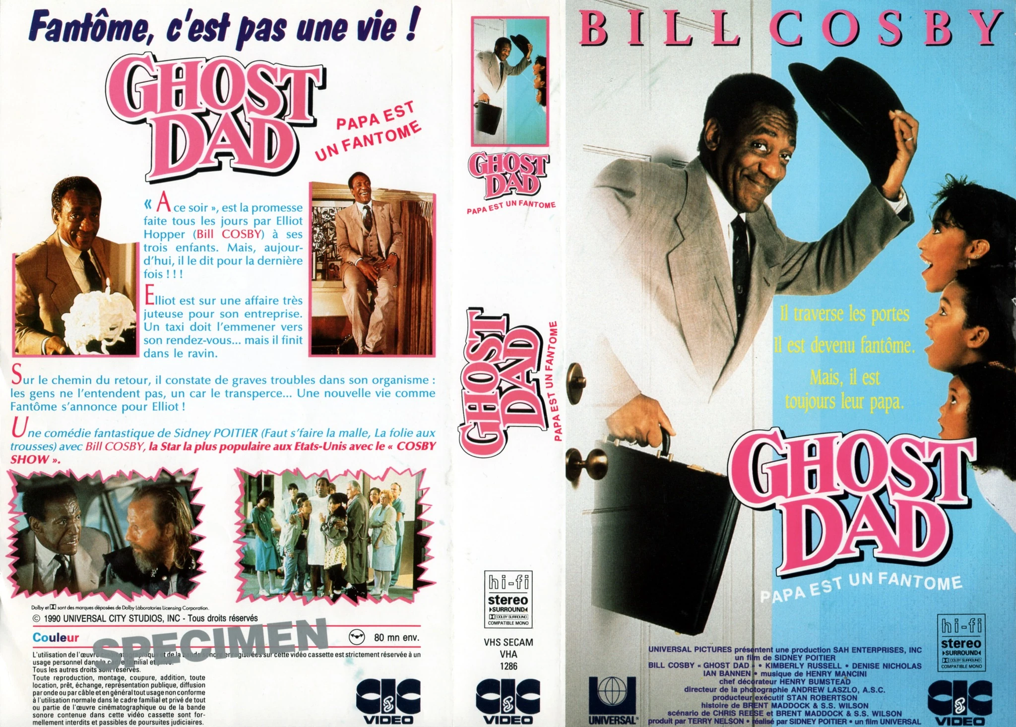 CIC Video (France) - Ghost Dad - Papa est un fantôme (1991) (Location) | Wiki VHS | Fandom