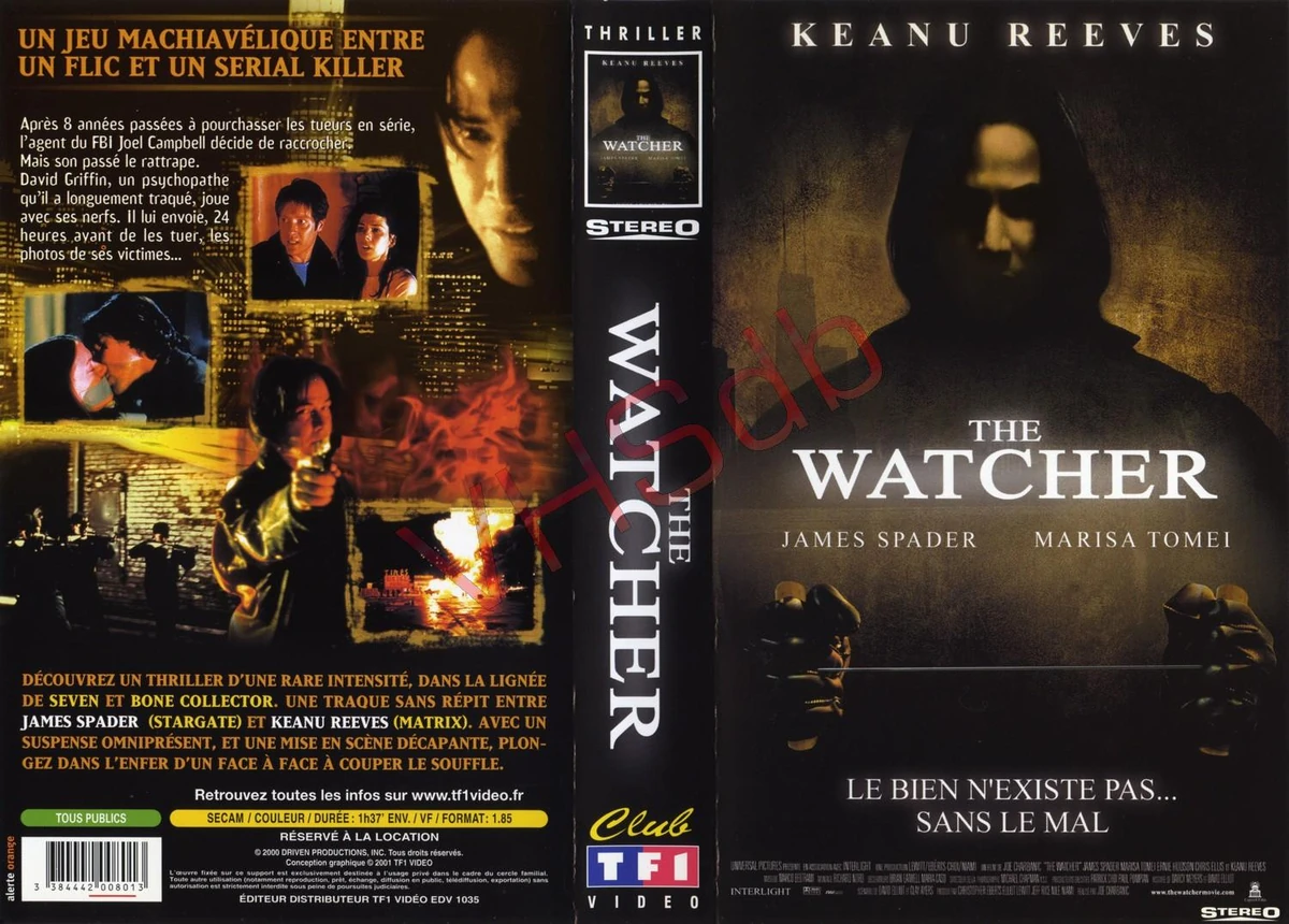 Club TF1 Vidéo (France) - The Watcher (2001) (Location) | Wiki VHS | Fandom