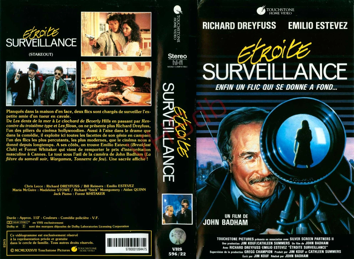 Touchstone Home Video (France) - Étroite surveillance (1988) (Location ...