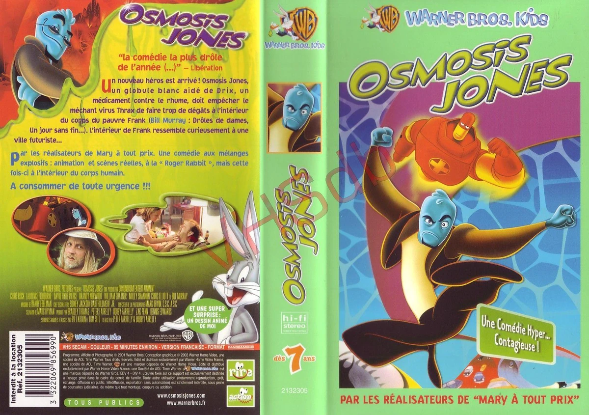 Warner Home Video (France) - Osmosis Jones (2002) (Vente) | Wiki VHS ...