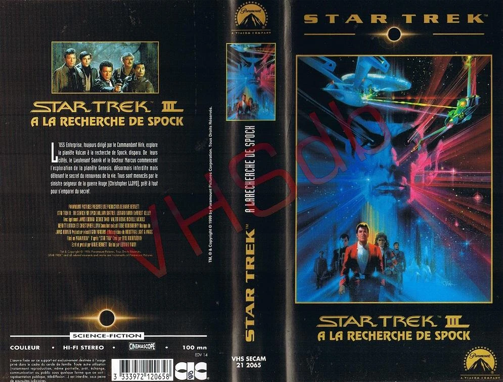 CIC/Paramount (France) - Star Trek III : À la recherche de Spock (1999 ...