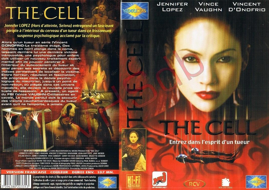 Videodis (Belgique) - The Cell (2001) (Vente) | Wiki VHS | Fandom