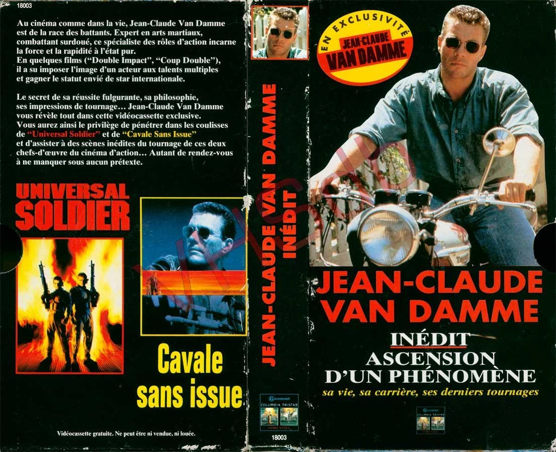 GCTHV (France) - Jean-Claude Van Damme inédit (1993) (Promo) | Wiki VHS ...