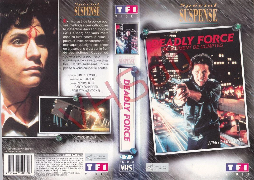 TF1 Vidéo (France) - Deadly Force (1991) (Vente) | Wiki VHS | Fandom