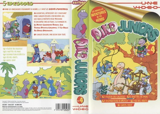 Une Video (France) - Dino Juniors Vol.4 (1998) (Vente) | Wiki VHS | Fandom