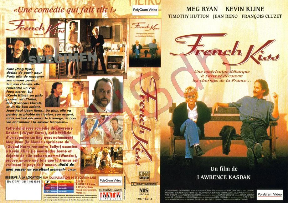 Polygram Video (France) - French Kiss (1996) (Location) | Wiki VHS | Fandom