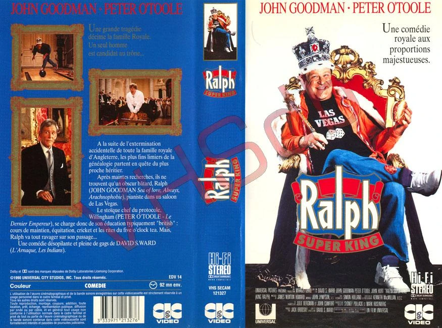 CIC Video (France) - Ralph Super King (1992) (Location) | Wiki VHS | Fandom