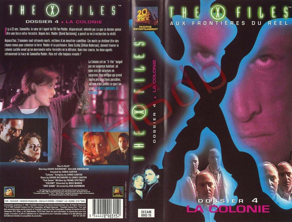 20th Century Fox (France) - The X-Files : Dossier 4 - La colonie (1996 ...