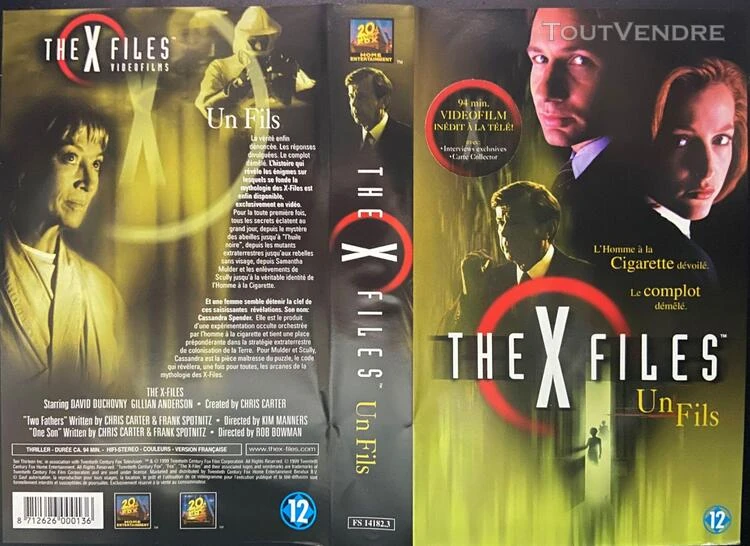 20th Century Fox (Belgique) - The X-Files : Un fils (1999) (Vente ...