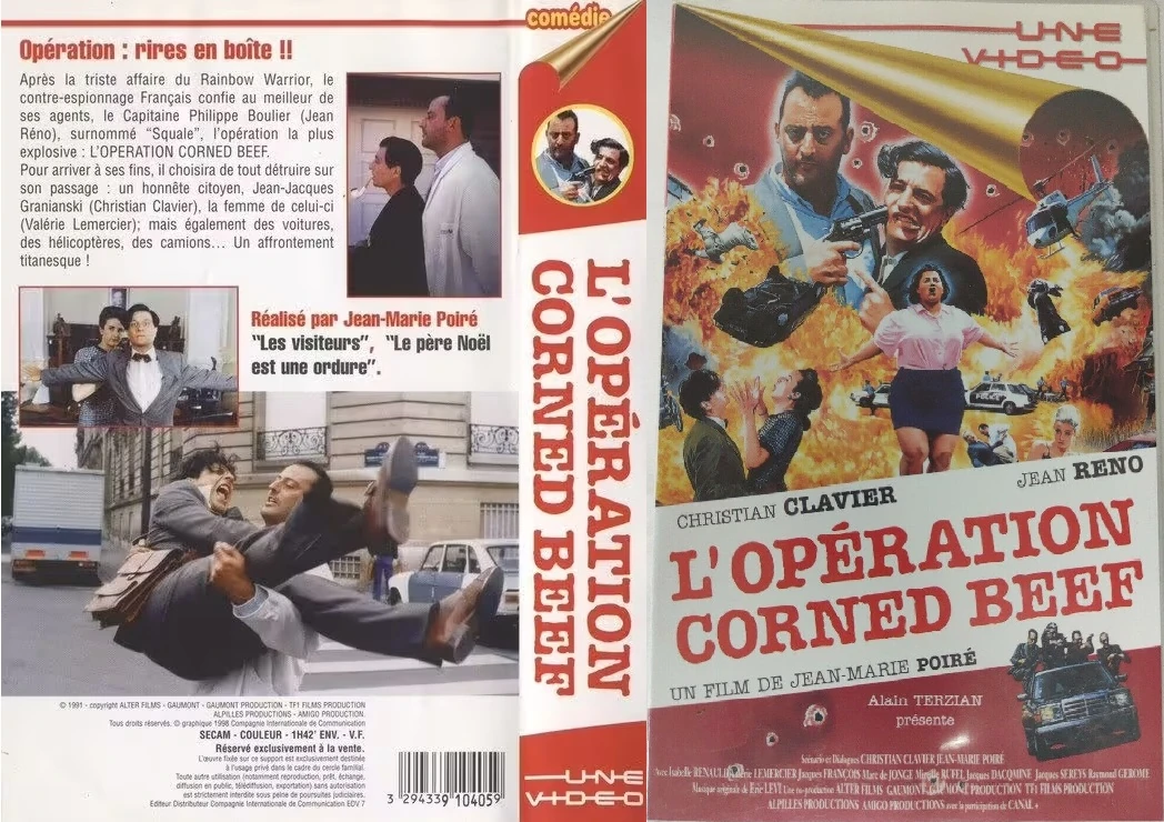 Une Video (France) - L'opération Corned Beef (1996) (Vente) | Wiki VHS ...
