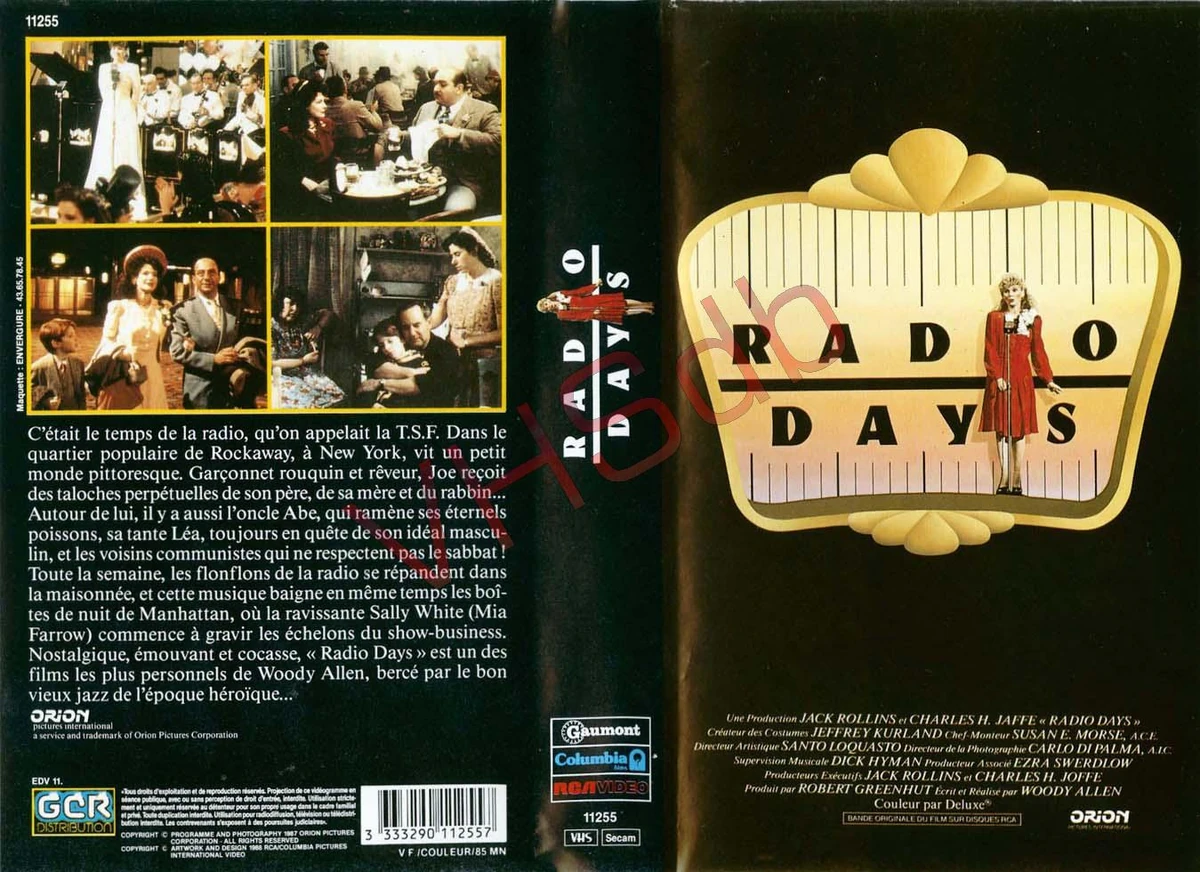 Gaumont Columbia RCA (France) - Radio Days (1988) (Location) | Wiki VHS ...