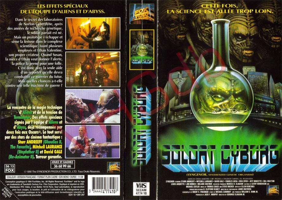 Fox Video (France) - Soldat cyborg (1994) (Location) | Wiki VHS | Fandom