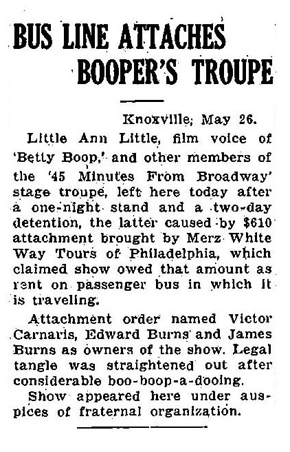 Bus Line Attaches Booper's Troupe | BETTY BOOP Wiki | Fandom