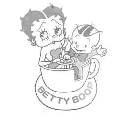 baby boop coloring book