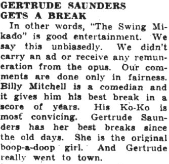 Gertrude Saunders Gets A Break | BETTY BOOP Wiki | Fandom