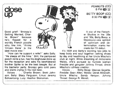 Close Up | BETTY BOOP Wiki | Fandom