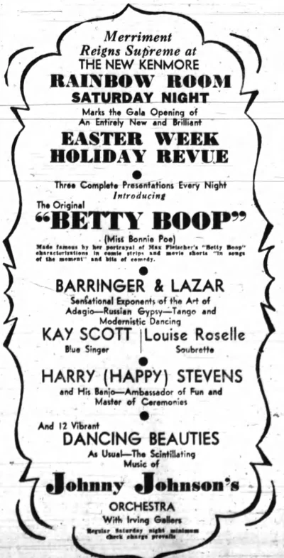 The Original Betty Boop - Miss Bonnie Poe | BETTY BOOP Wiki | Fandom