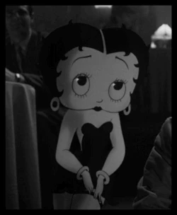 Betty Boop Black And White Gif