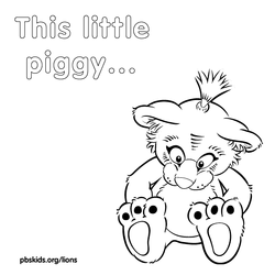 between the lions coloring book