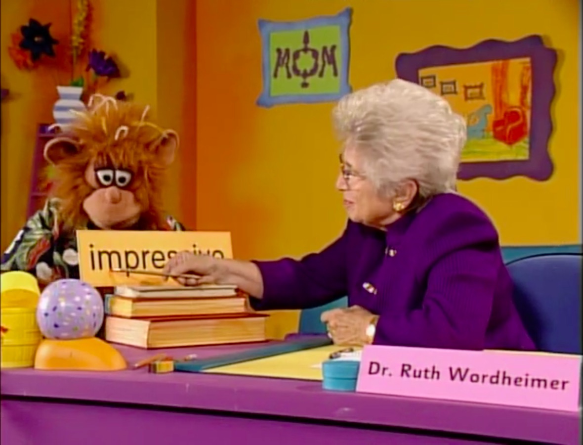 The Word Doctor With Dr Ruth Wordheimer Long Word Freakout Between the-word-doctor-with-dr-ruth-wordheimer-long-word-freakout-between