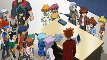 Beyblade Anime Vs Real Life Battle Bladers Team Gingka Vs Dark