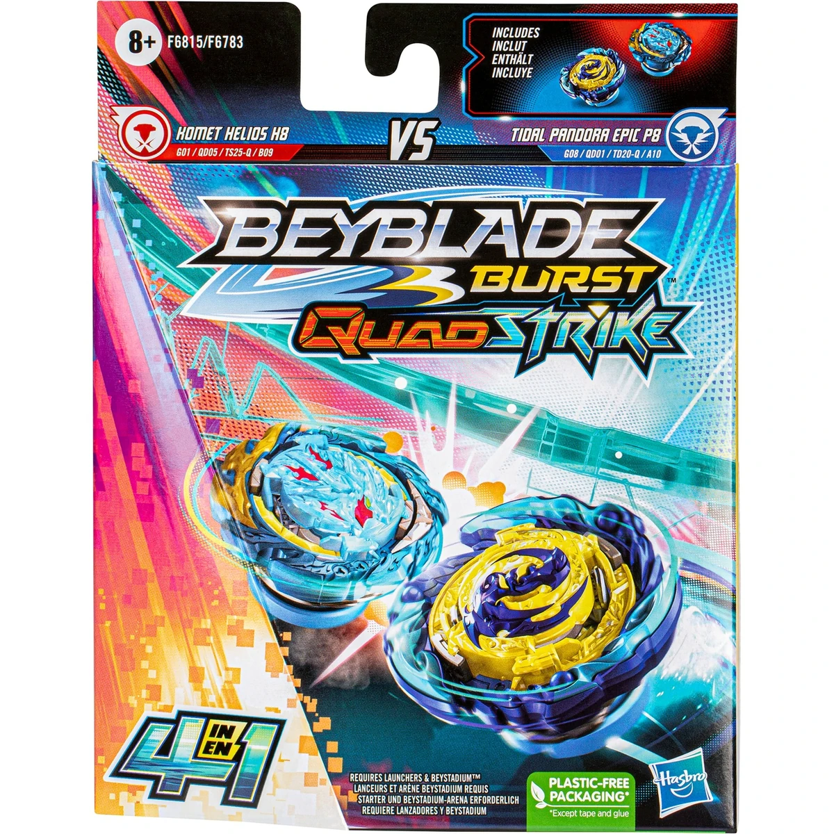 Komet Helios H8 and Tidal Pandora Epic P8 Dual Pack | Beyblade Wiki ...