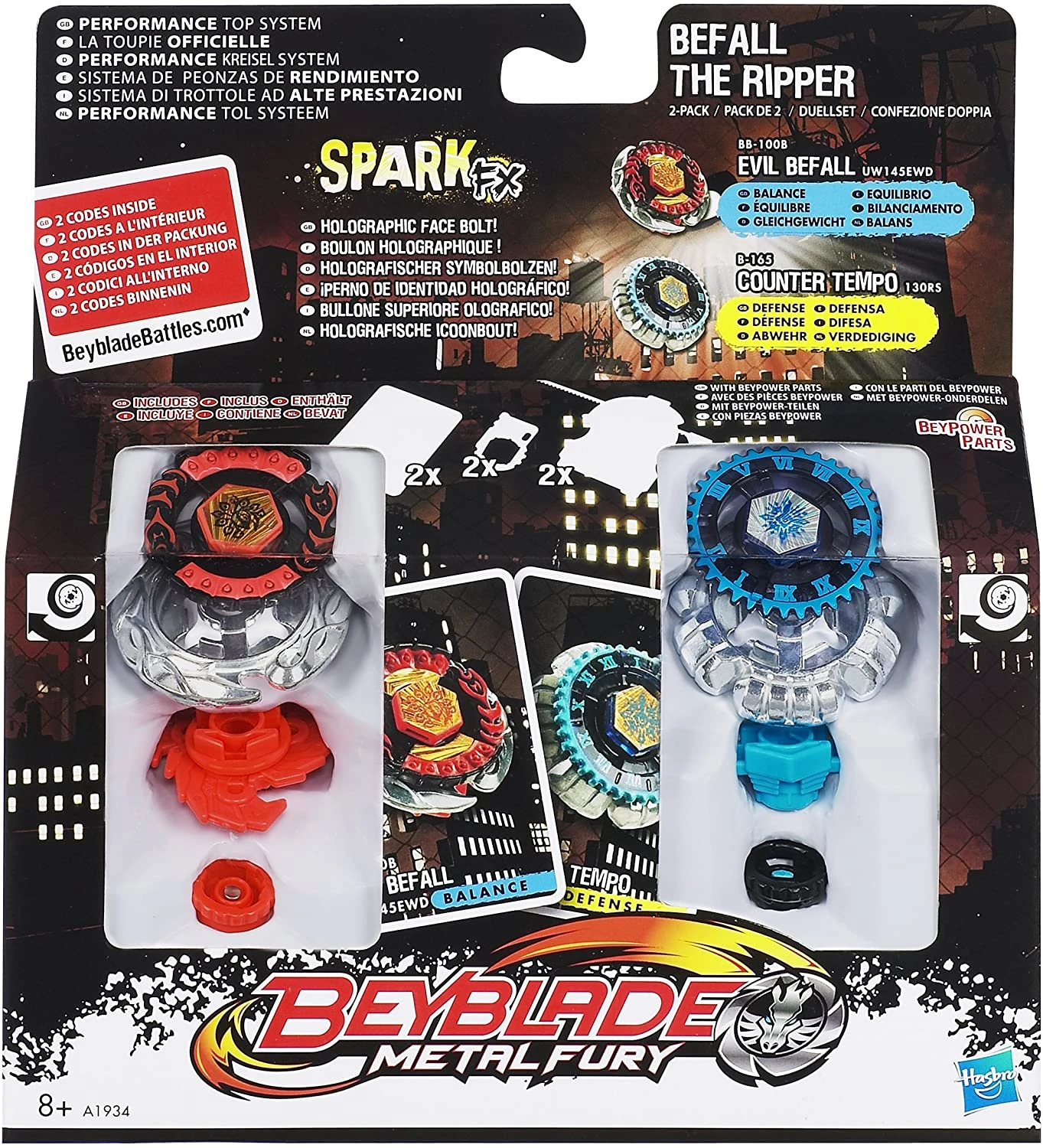 Beyblade Metal Masters Evil Befall Vs Earth Eagle