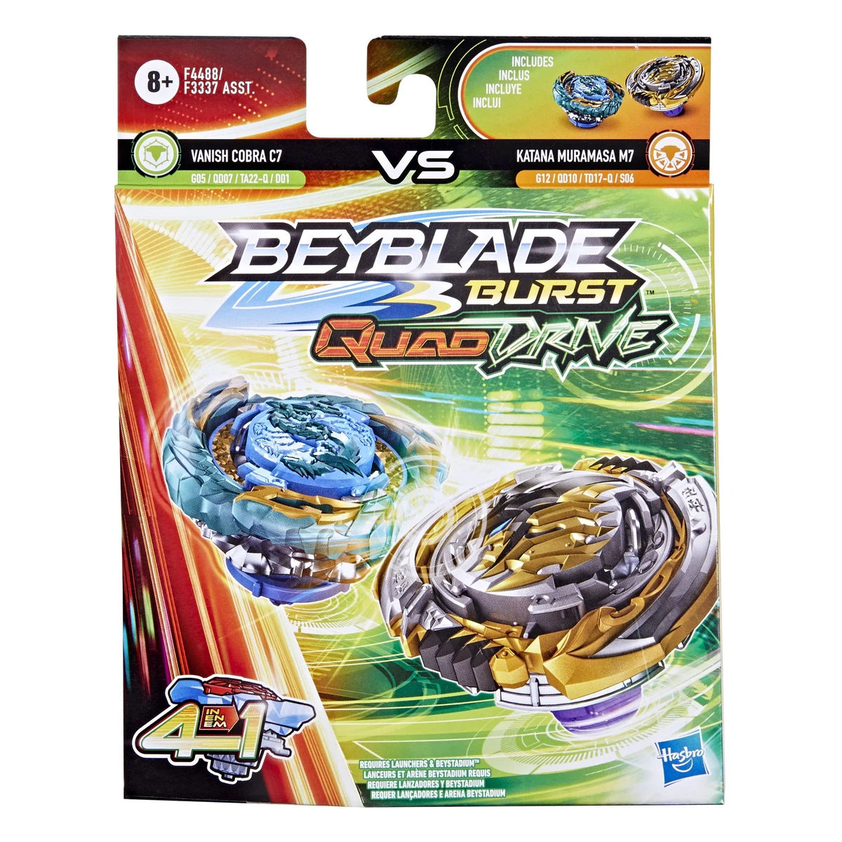 Katana Muramasa M7 and Vanish Cobra C7 Dual Pack | Beyblade Wiki | Fandom