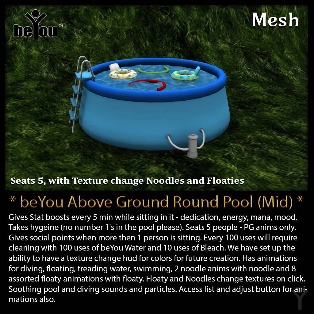 Recreation -- beYou Round Above Ground Pool | BeYou World Wiki | Fandom