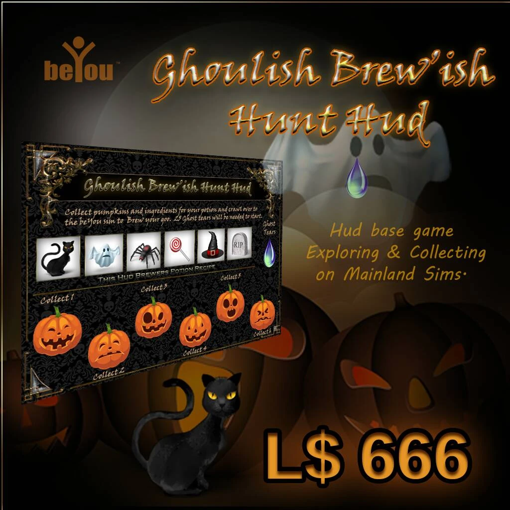 Seasonal -- beYou Ghoulish Brewish Hunt HUD | BeYou World Wiki | Fandom