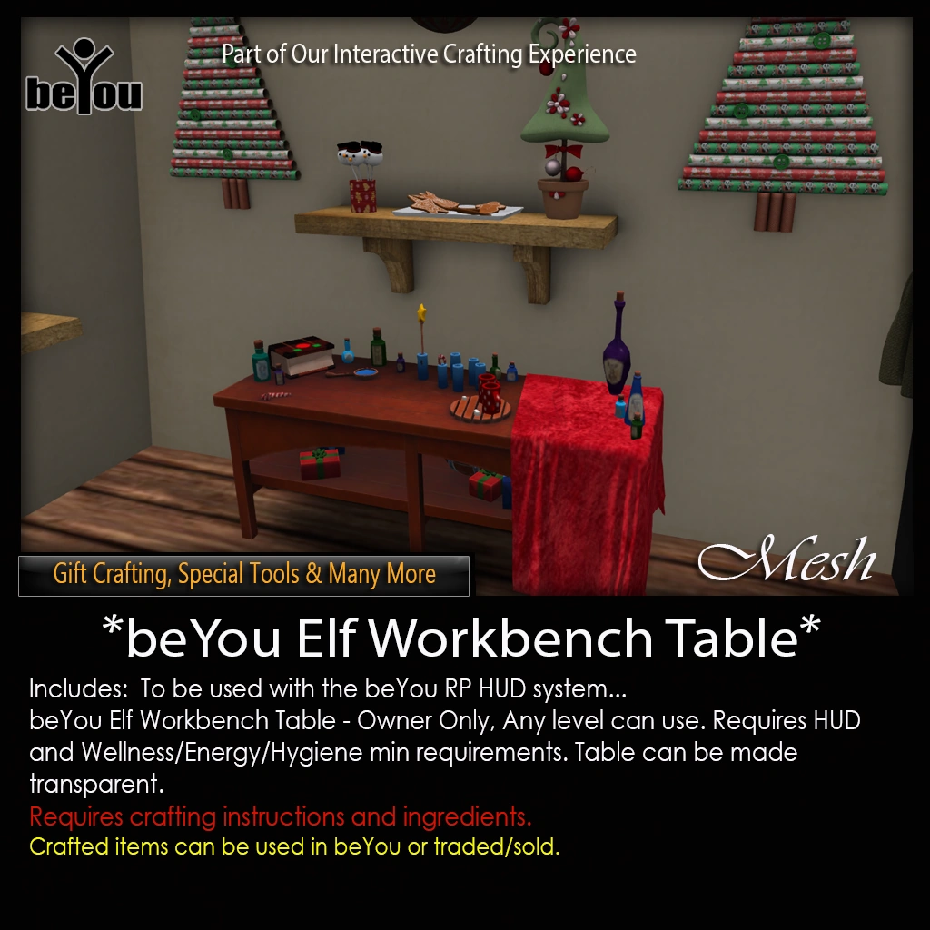 Crafting -- beYou Elf Workbench Table | BeYou World Wiki | Fandom