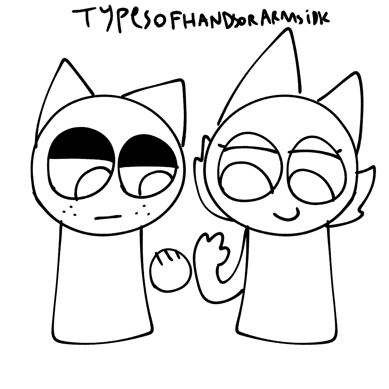 Two types of how I draw sprunki characters hands | Fandom