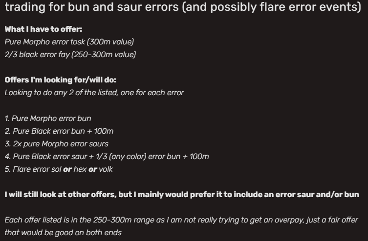 Trading/selling event errors | Fandom