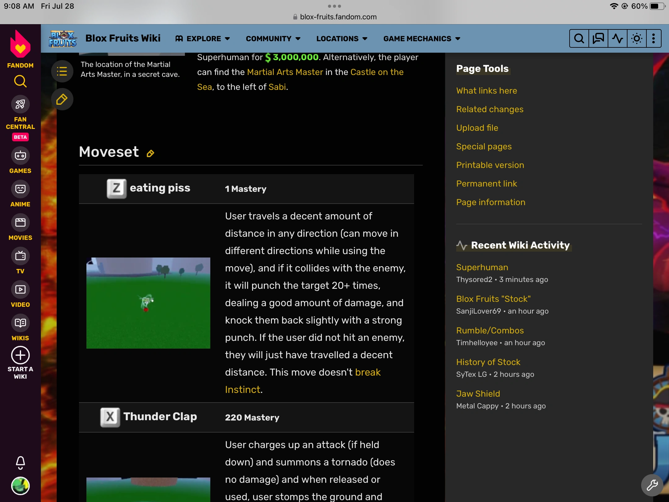 I caught vandalism and fixed it. | Fandom