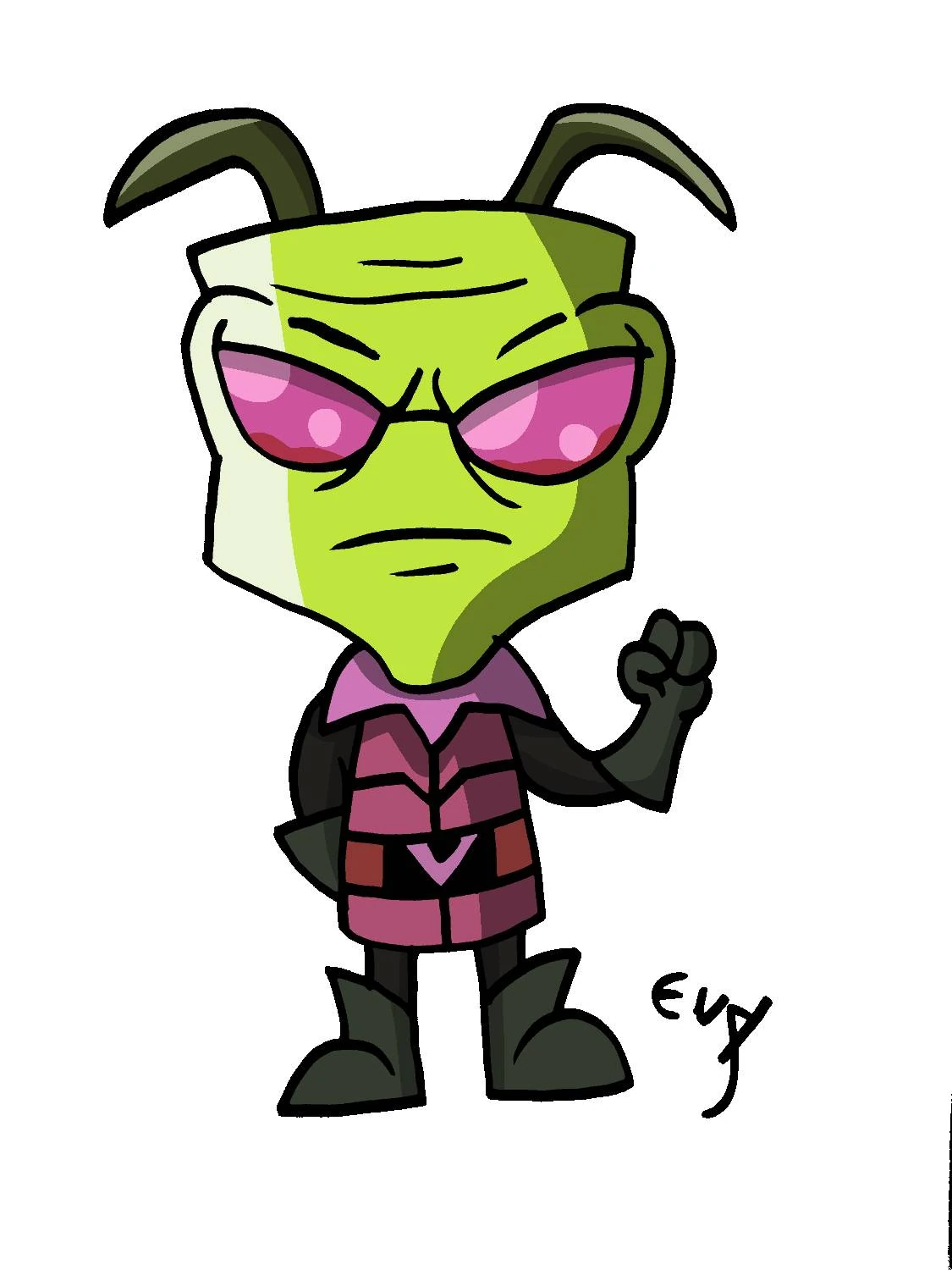 My drawing of Zim | Fandom