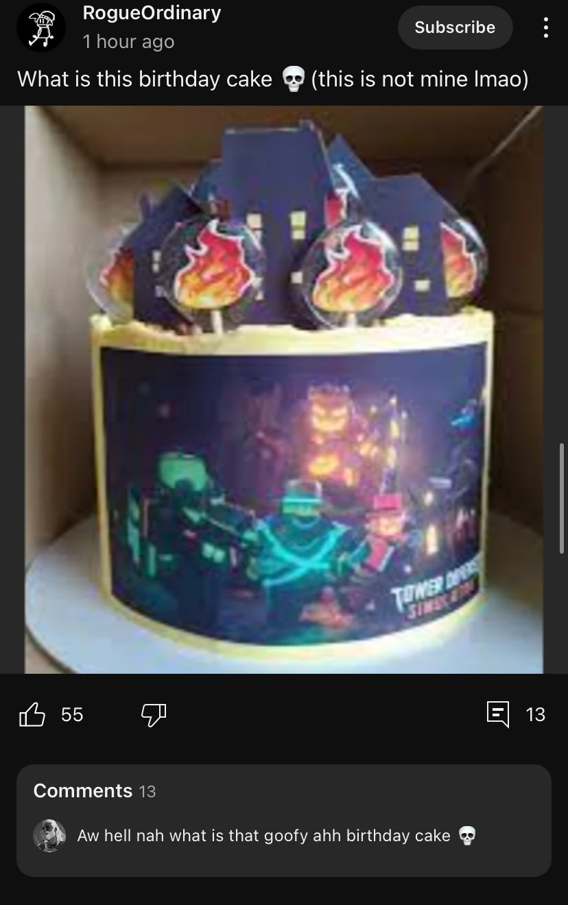 a question guys do you want this tds cake | Fandom