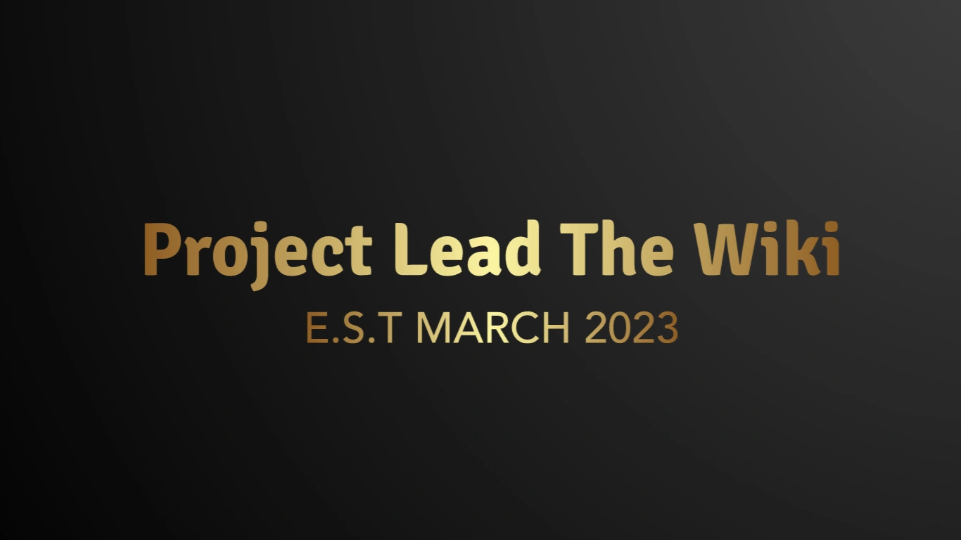 Project Lead The Wiki Logo | Fandom