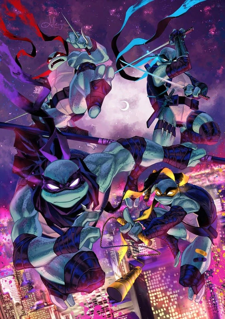 Tmnt (mikey serious this time) vs robins | Fandom