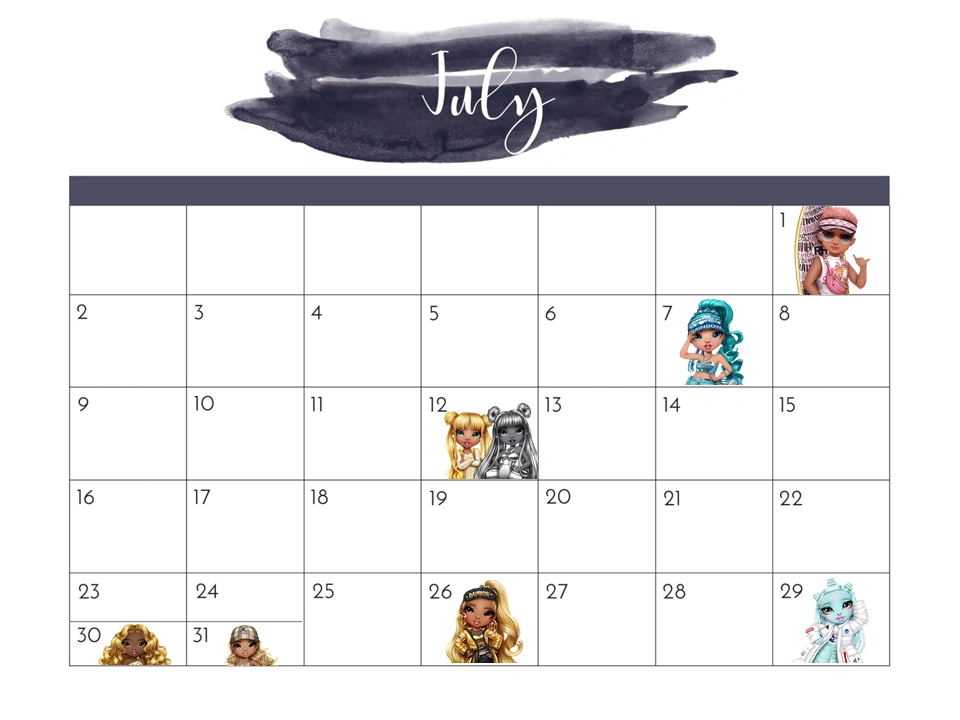 Birthday Calendar: July | Fandom