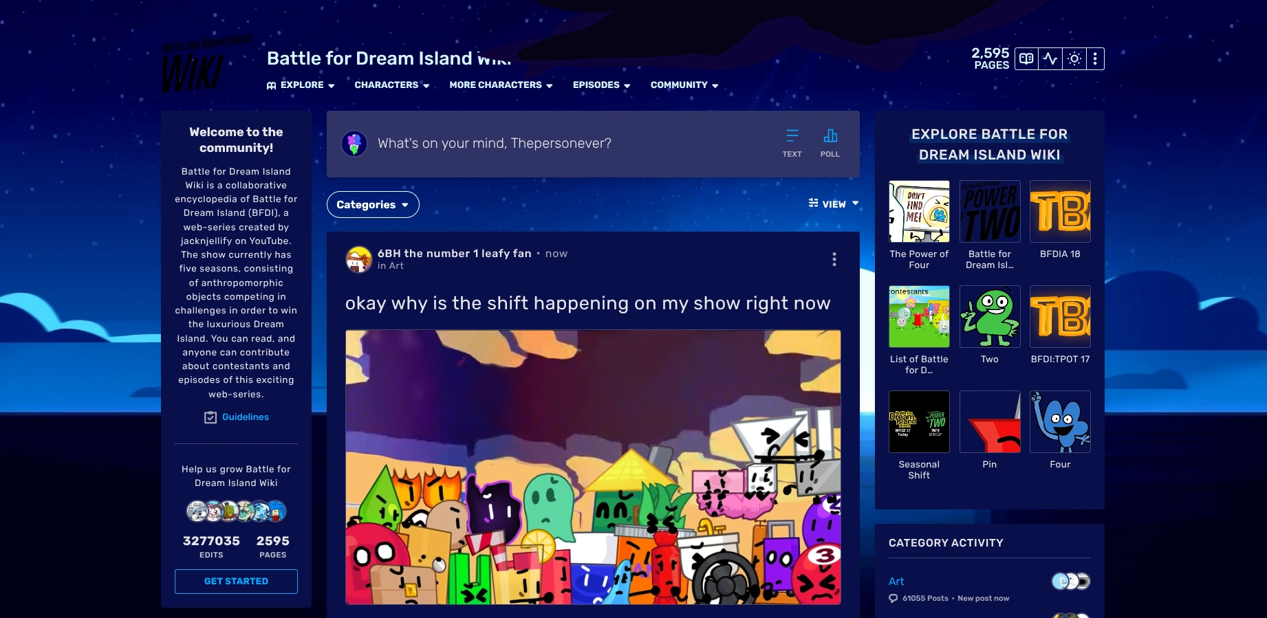 Bfdi wiki hypothetical rp: The shift | Fandom