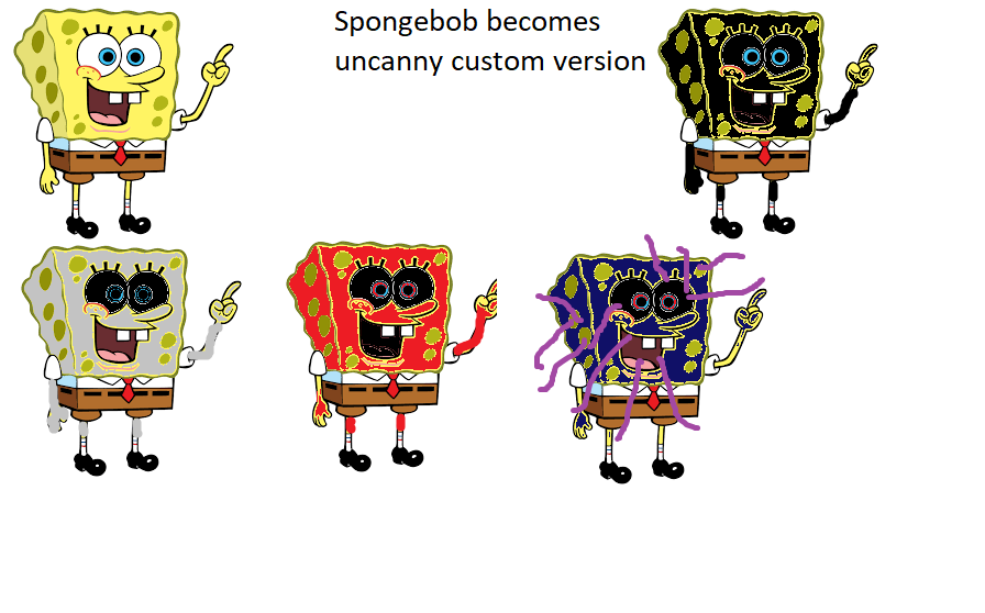 Spongebob becomes uncanny custom | Fandom