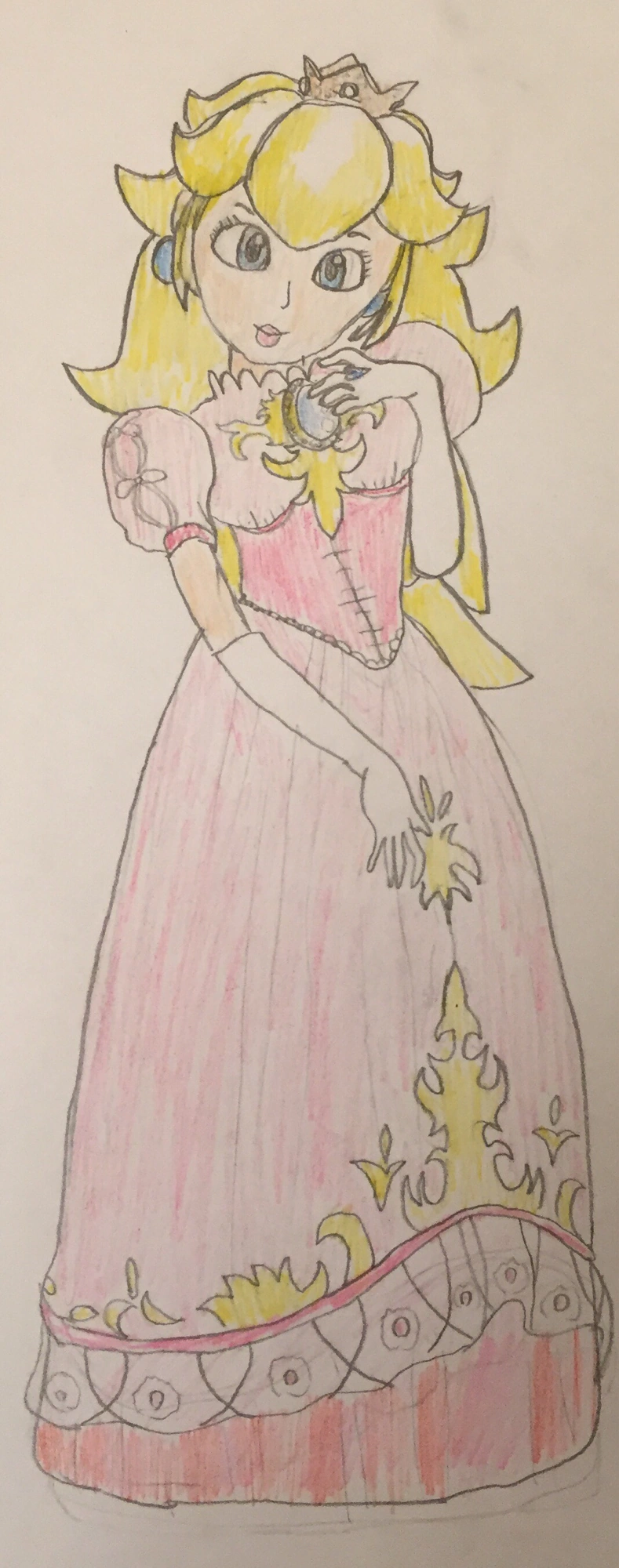 I drew SSB melee Princess peach! What do you think? ? | Fandom