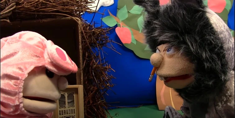 the big bad wolf cant blow down my house its made out of sticks | Fandom
